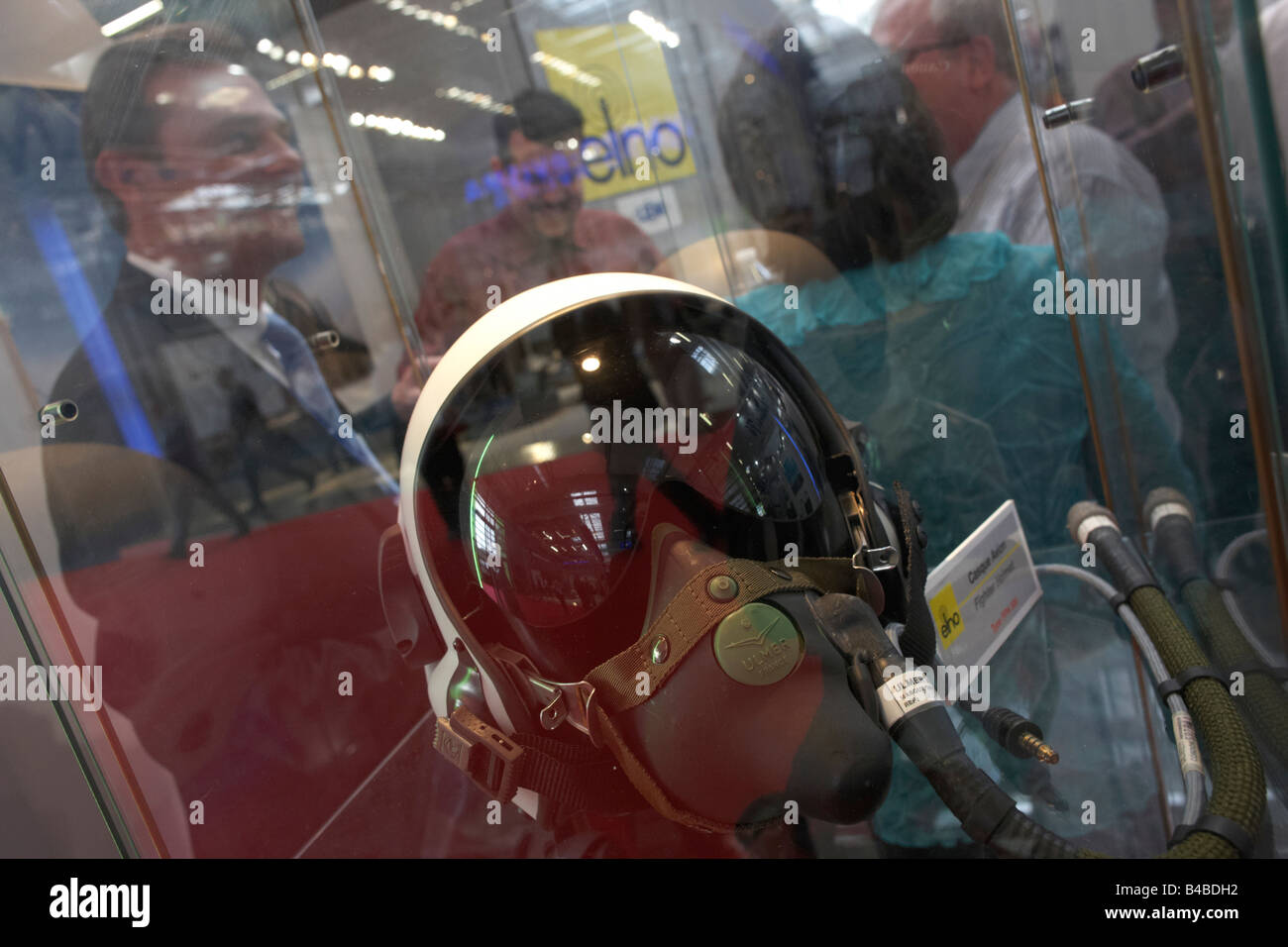 A high-tech fighter pilot's helmet by French company Ulmer Aeronautics ...