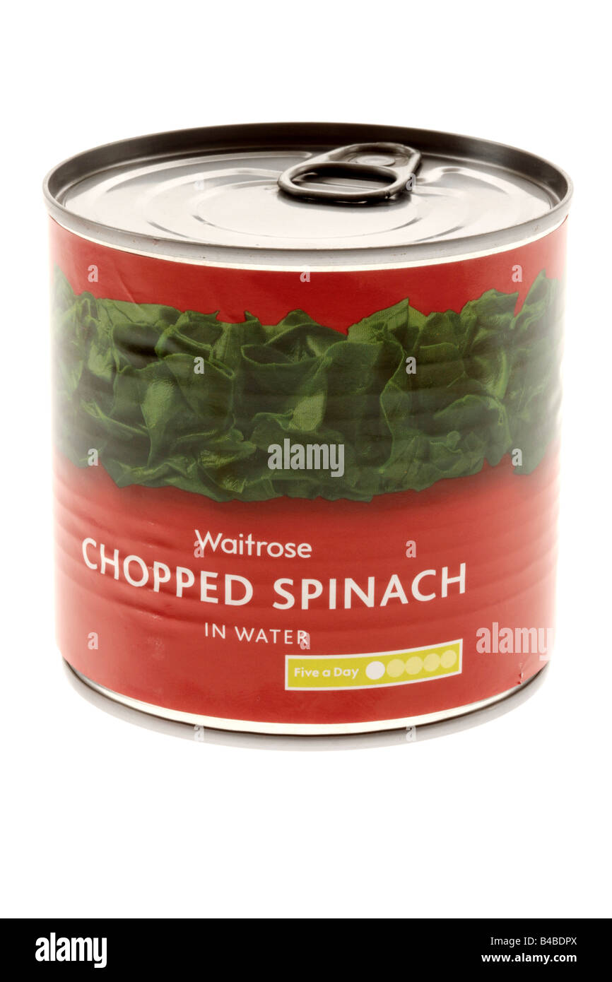 Canned spinach hi-res stock photography and images - Alamy