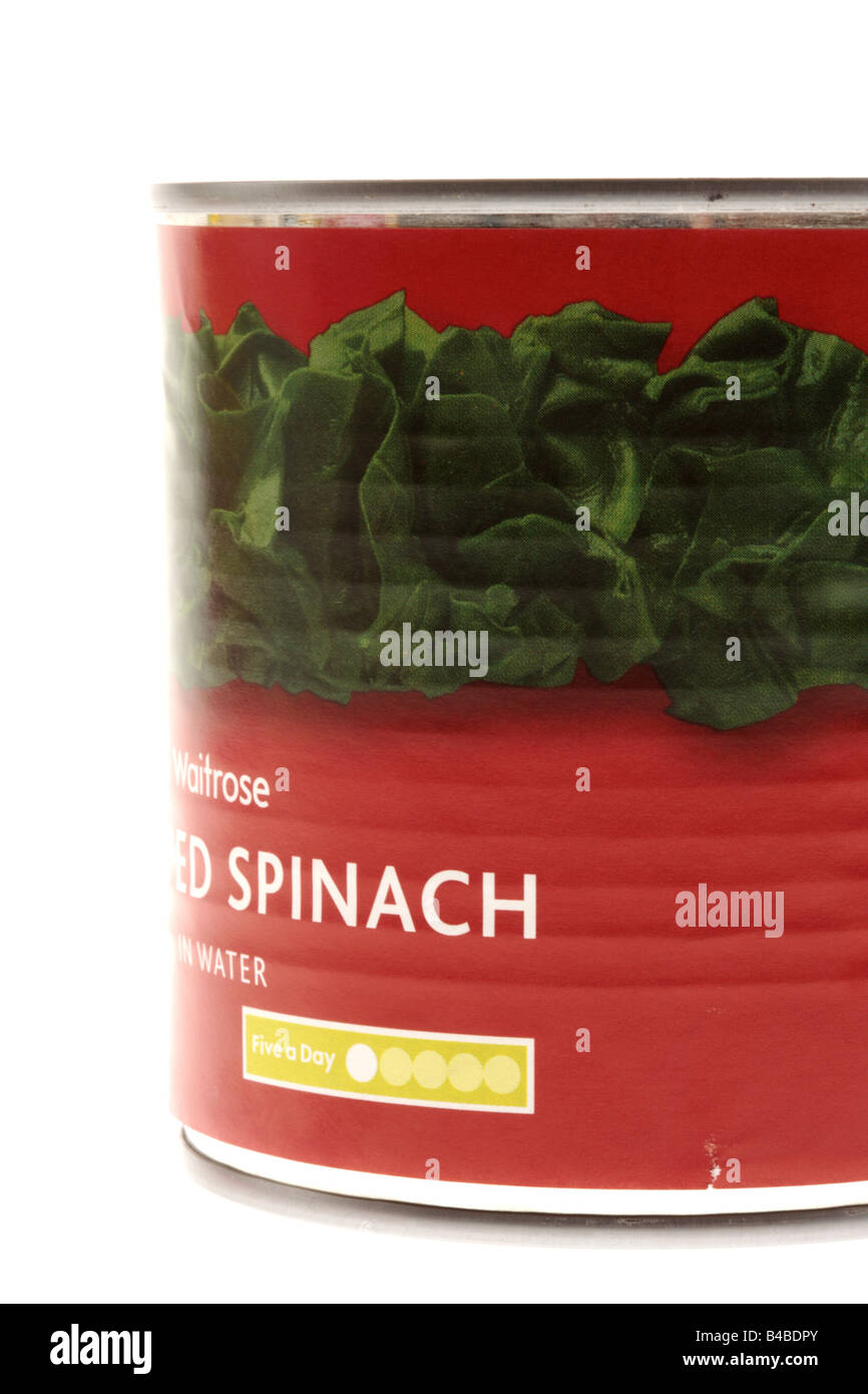 Canned spinach hi-res stock photography and images - Alamy
