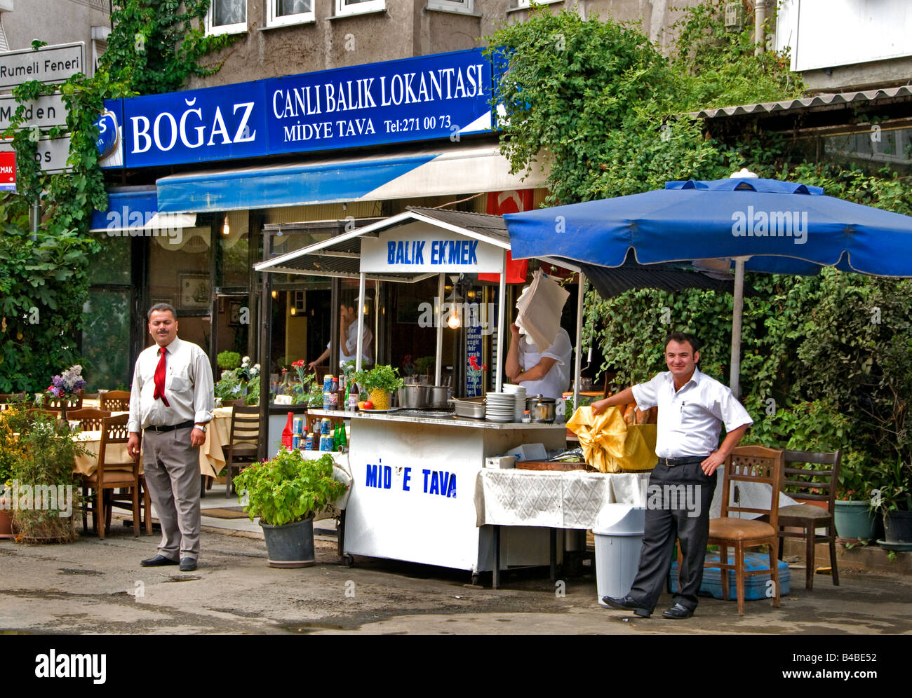 Sanyer Rumeli Kavagi Restaurant Stock Photo - Alamy