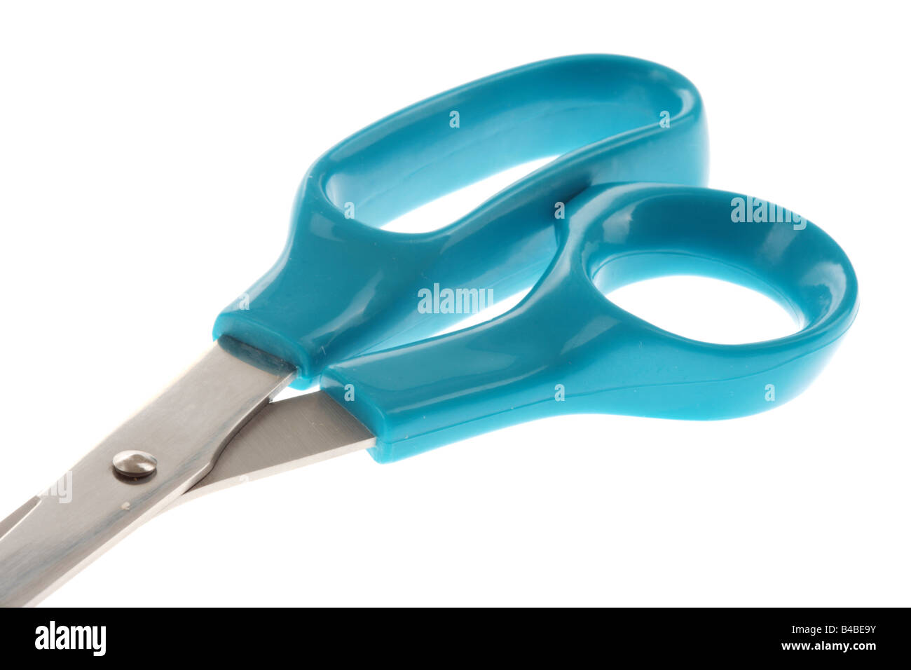 Pair Of Household Or Domestic Cutting Scissors With Plastic Handles ...