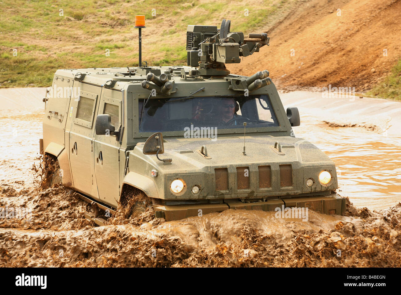 Panther armoured vehicle in action Stock Photo - Alamy