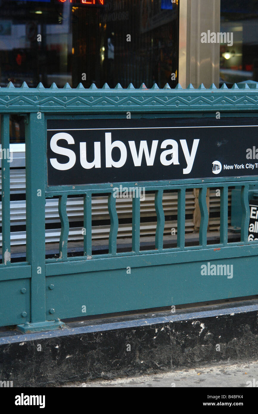 Subway Station Signage