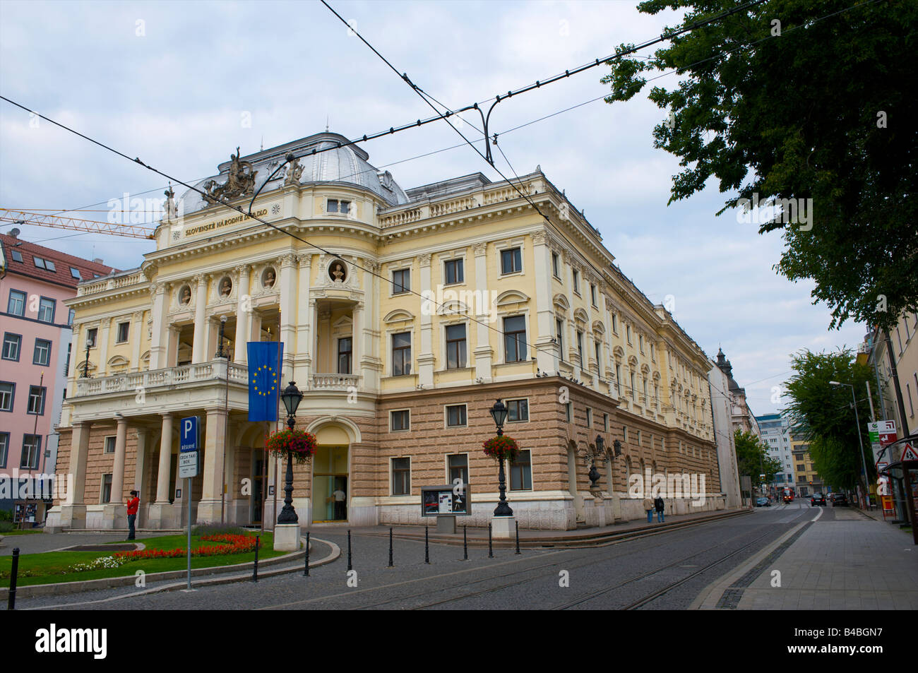 Slovenské Narodné Divadlo, or the Slovak National Theater Stock Photo ...