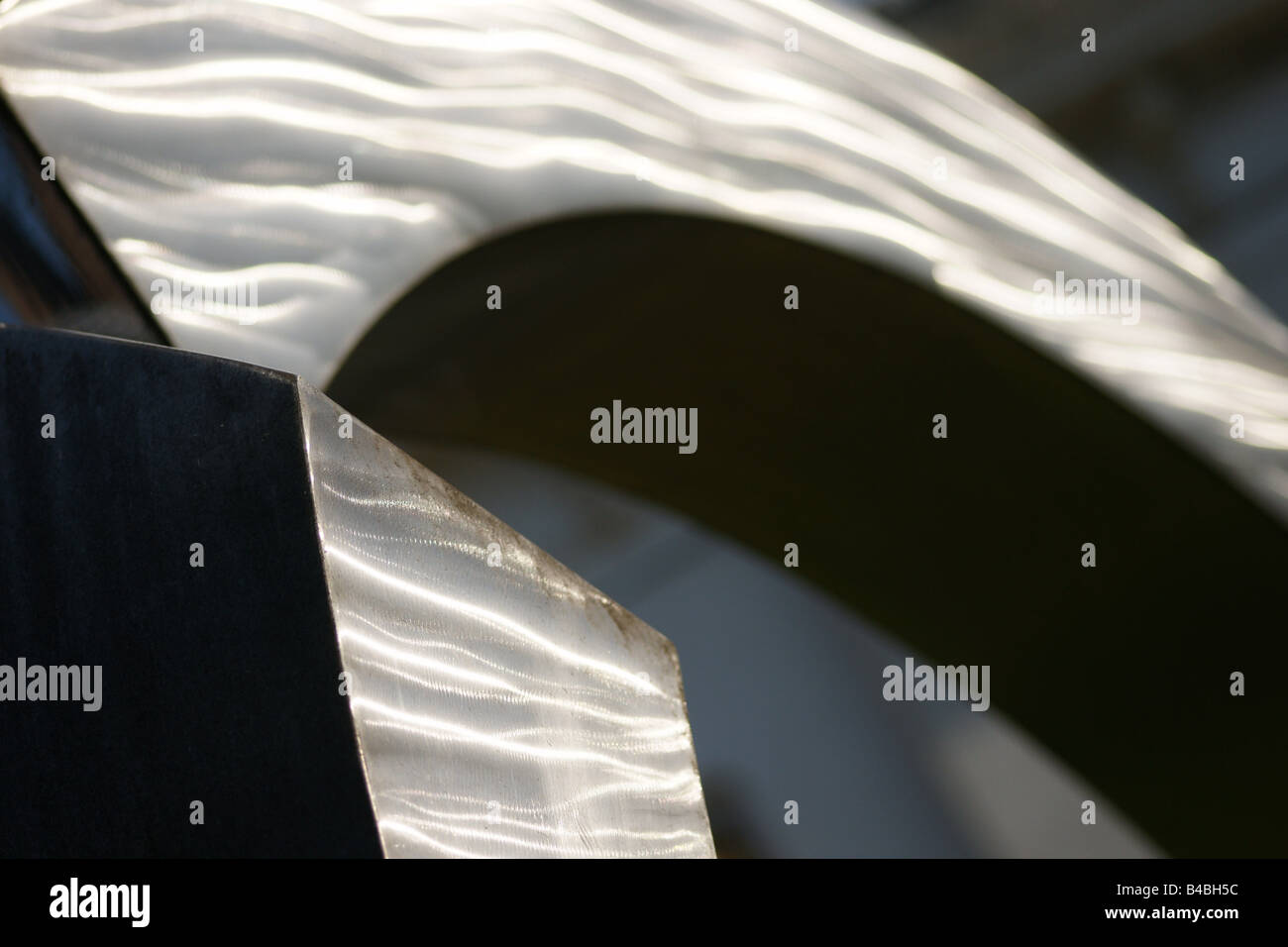 Shiny polished detail metallic surface structure statue glowing ...