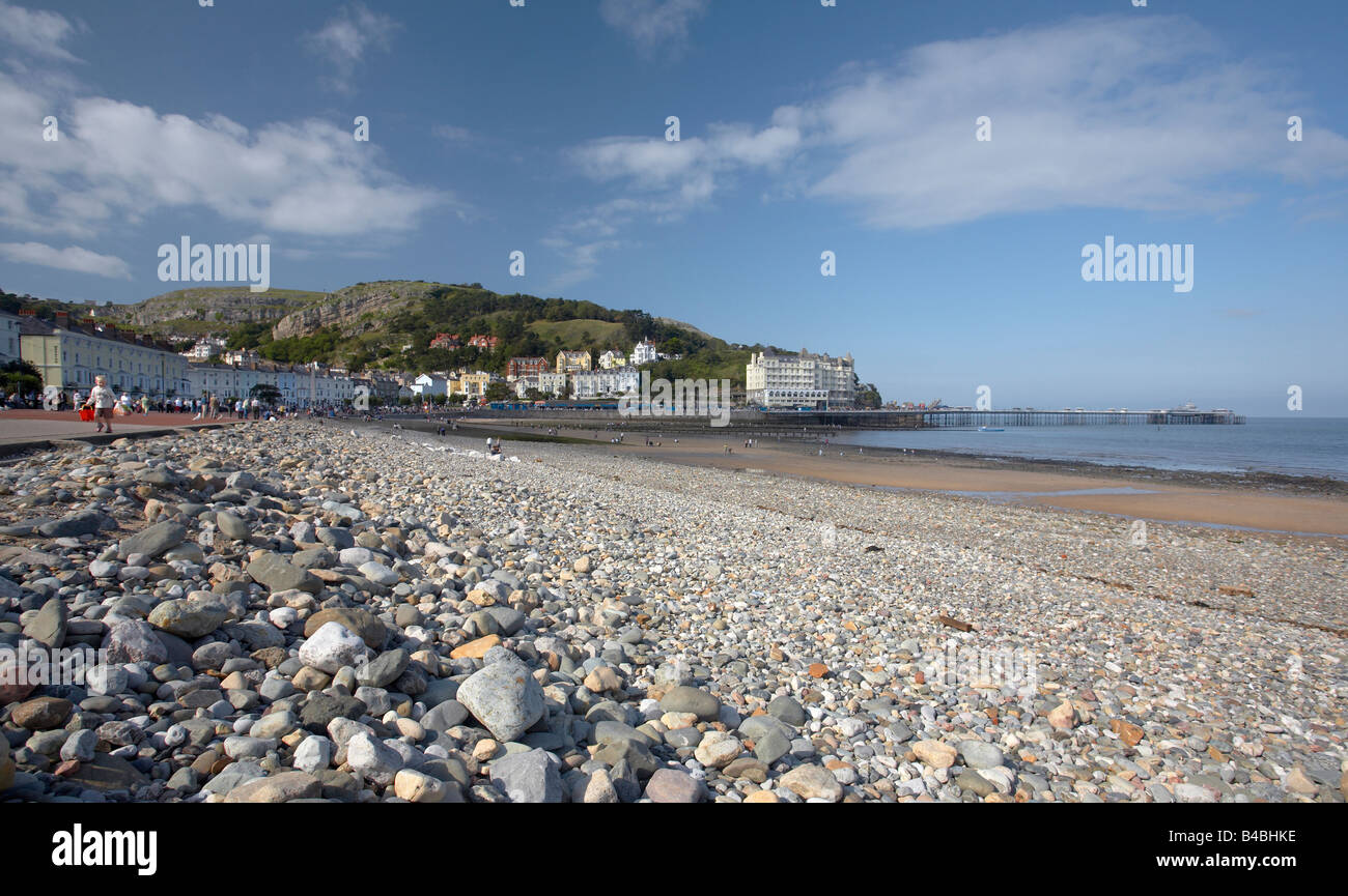 Llandudno beach, promenade and Pier Stock Photo - Alamy