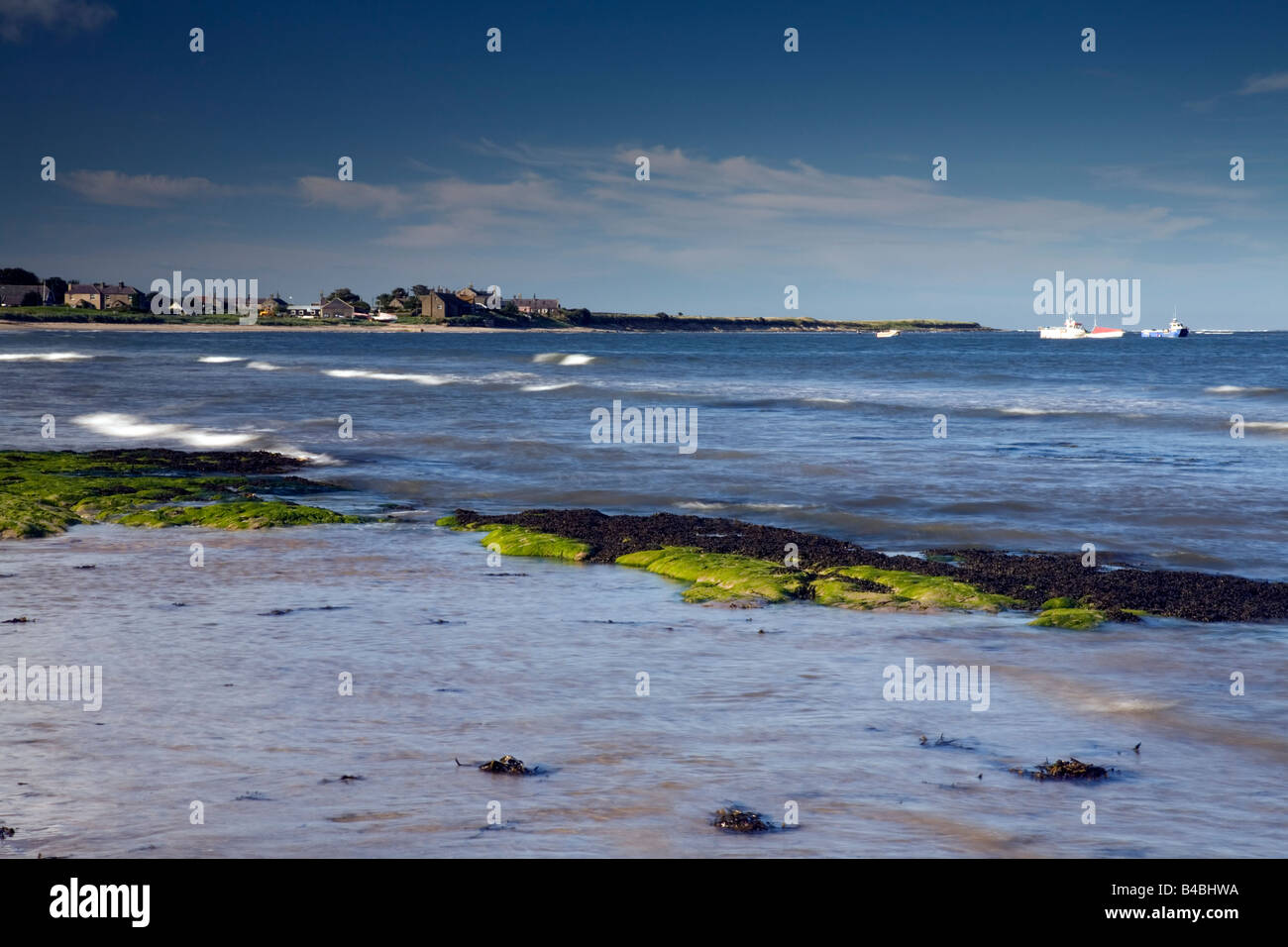 Boulmer village on the Northumberland coast Stock Photo - Alamy
