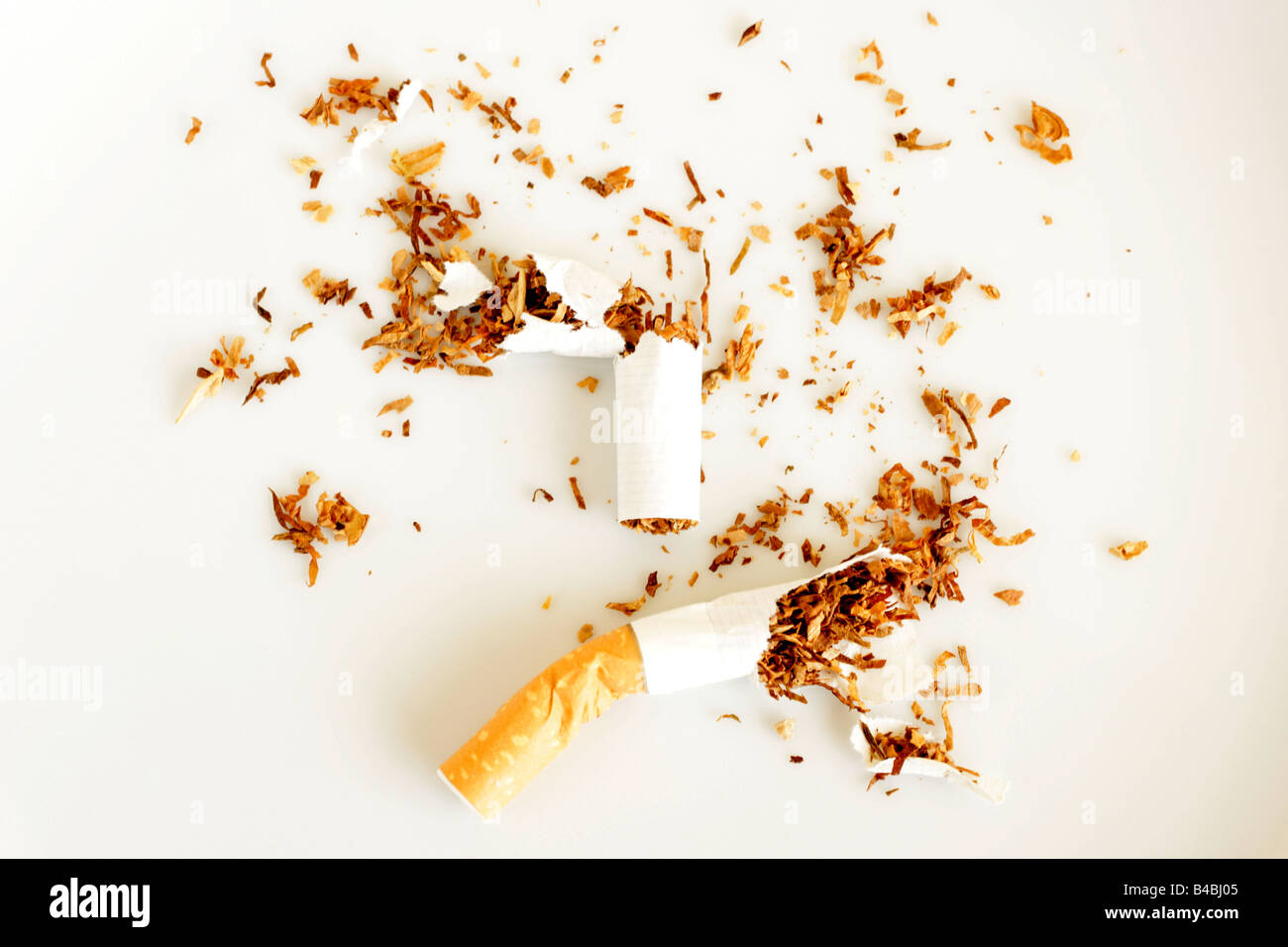 Torn up cigarette Stock Photo - Alamy