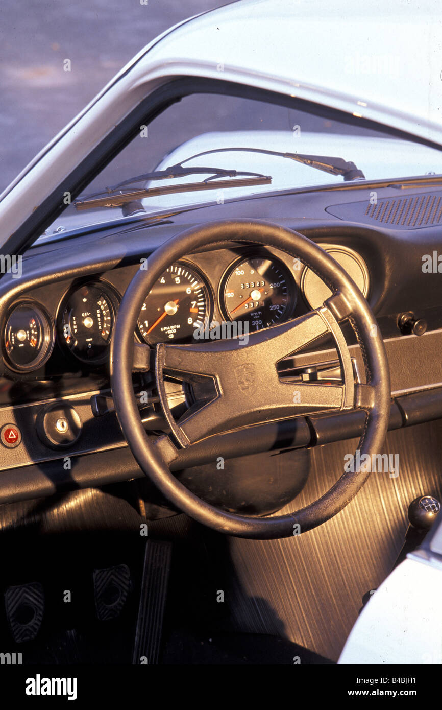 Car, Porsche 911 Carrera RS, model year 1971-1973, white, roadster ...