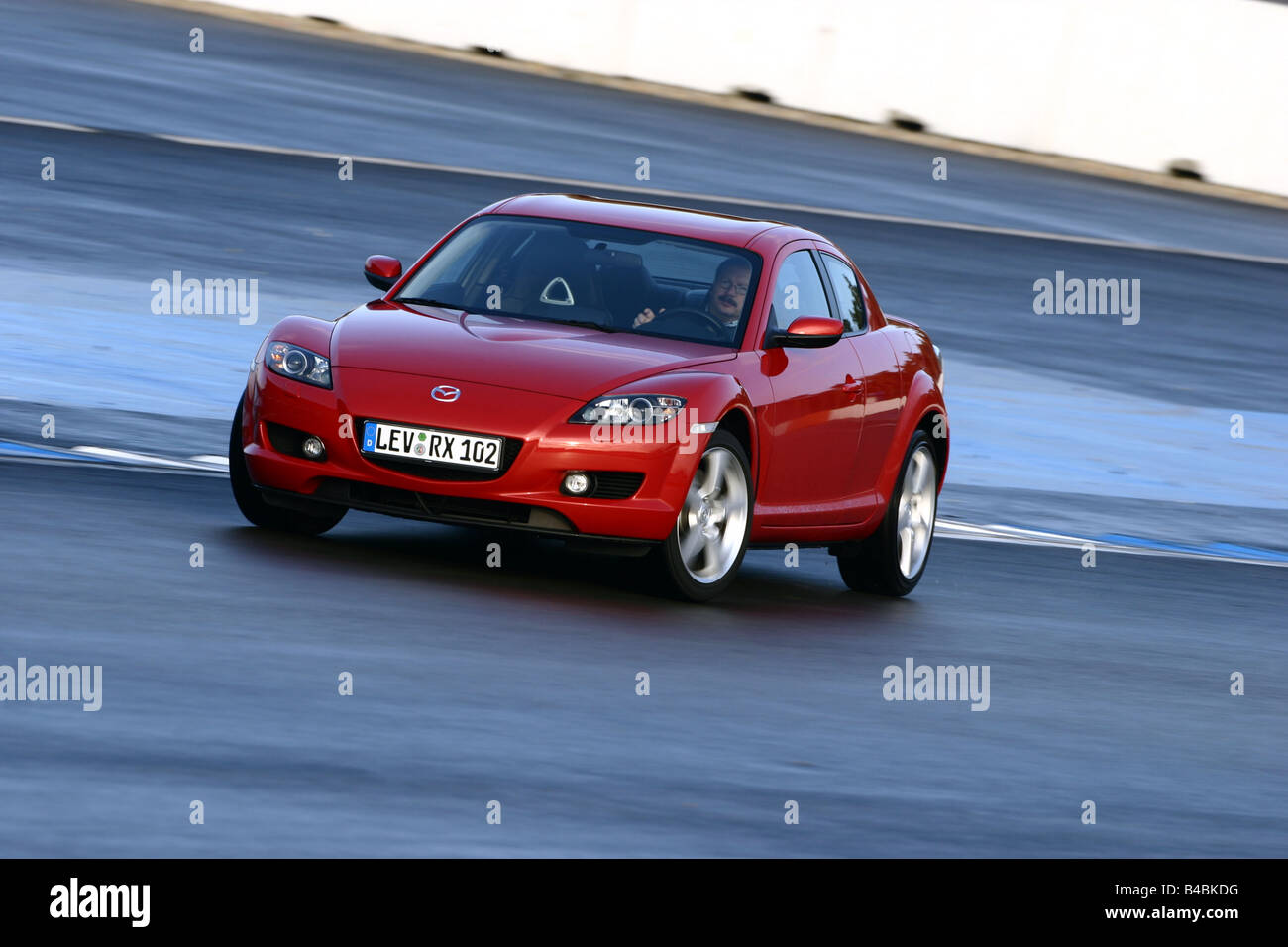 Car, Mazda RX 8, roadster, model year 2002-, red, coupe/Coupe, FGHDS ...