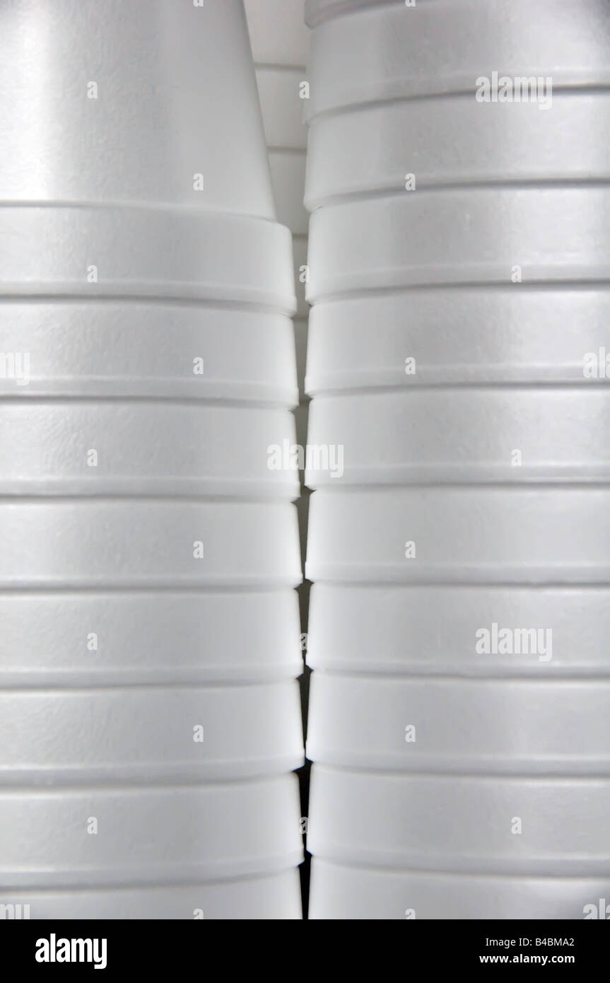 Symmetry of styrofoam cups Stock Photo - Alamy