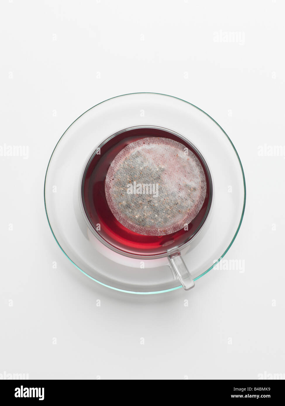 Tea bag in glass cup Cut Out Stock Images & Pictures - Alamy