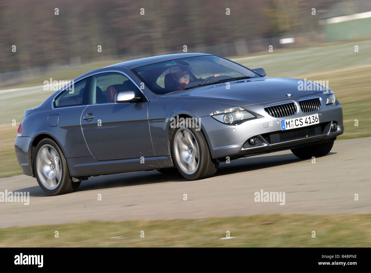 Car, BMW 645 Ci, roadster, model year 2003-, coupe/Coupe, silver ...