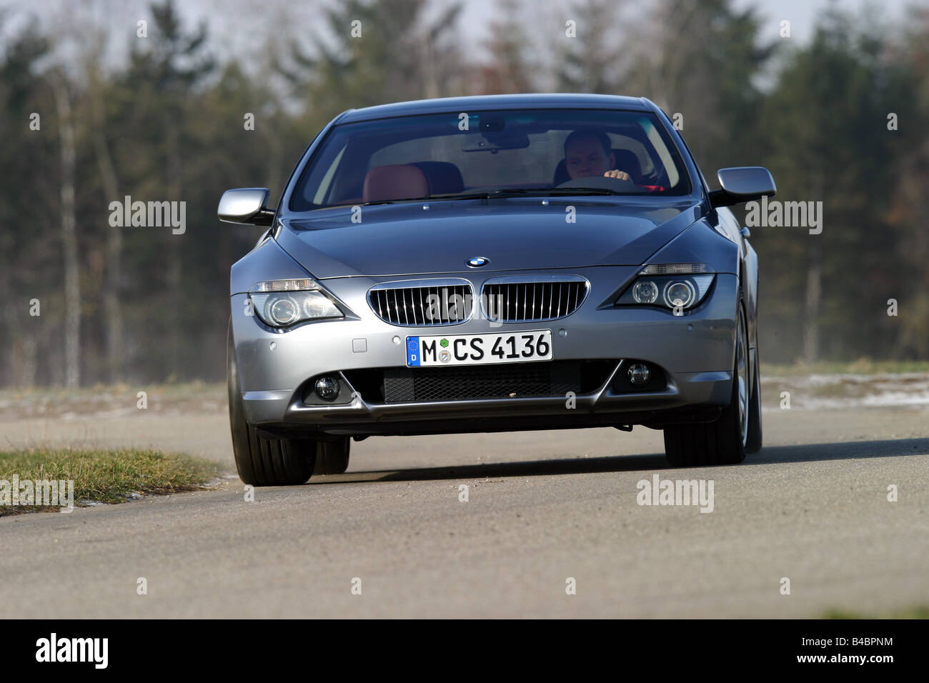 Car, BMW 645 Ci, roadster, model year 2003-, coupe/Coupe, silver ...