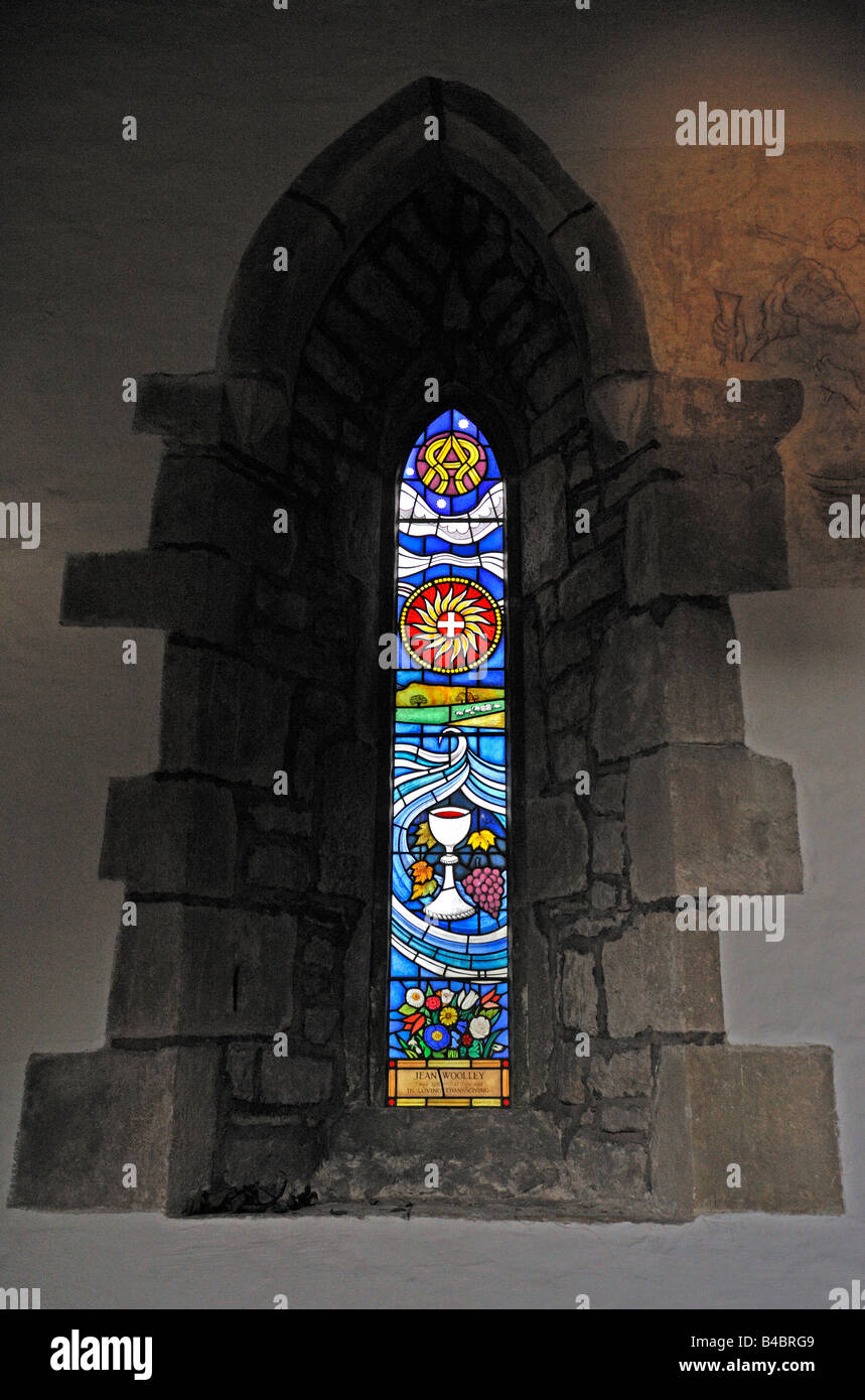 Memorial window by Jane Gray, 1996. Church of Saint Wilfrid, Ribchester ...