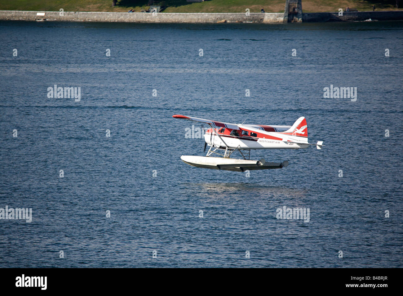 Float plane at Vancouver harbor, Burrard Inlet, Vancouver, British ...