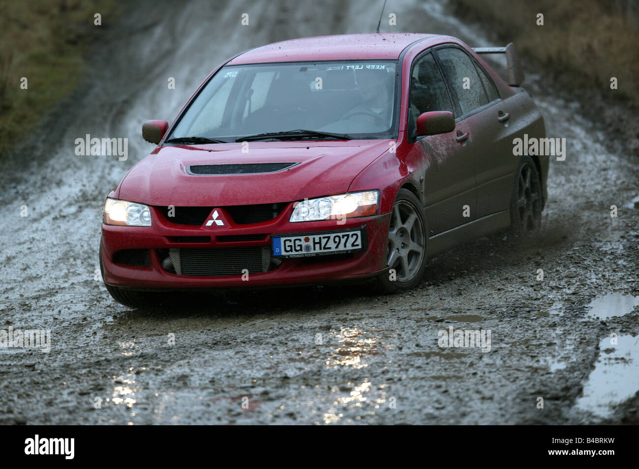 Car, Mitsubishi Lancer Evolution VIII, Limousine, model year 2004 ...