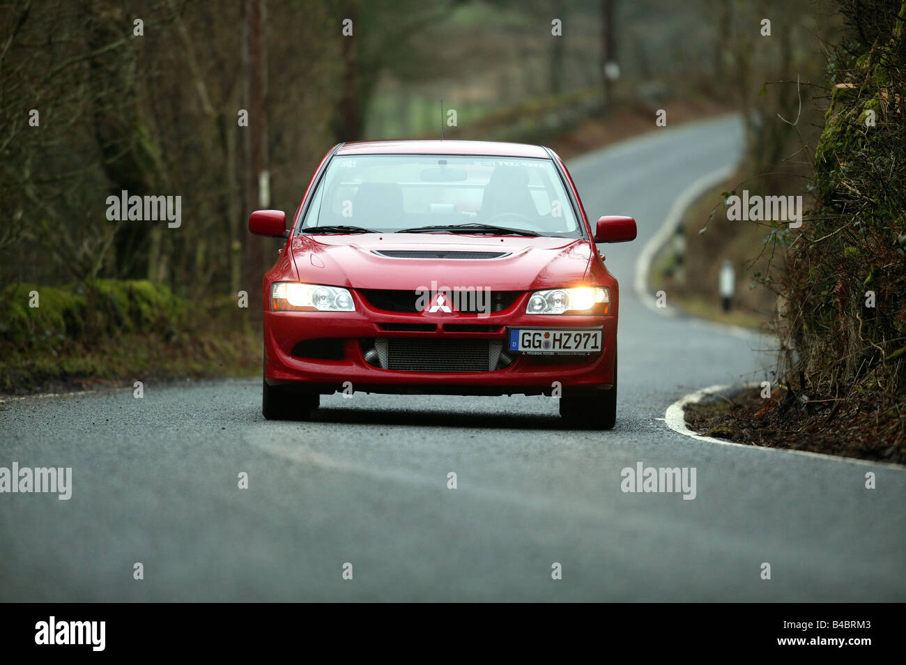 Car, Mitsubishi Lancer Evolution VIII, Limousine, model year 2004 ...