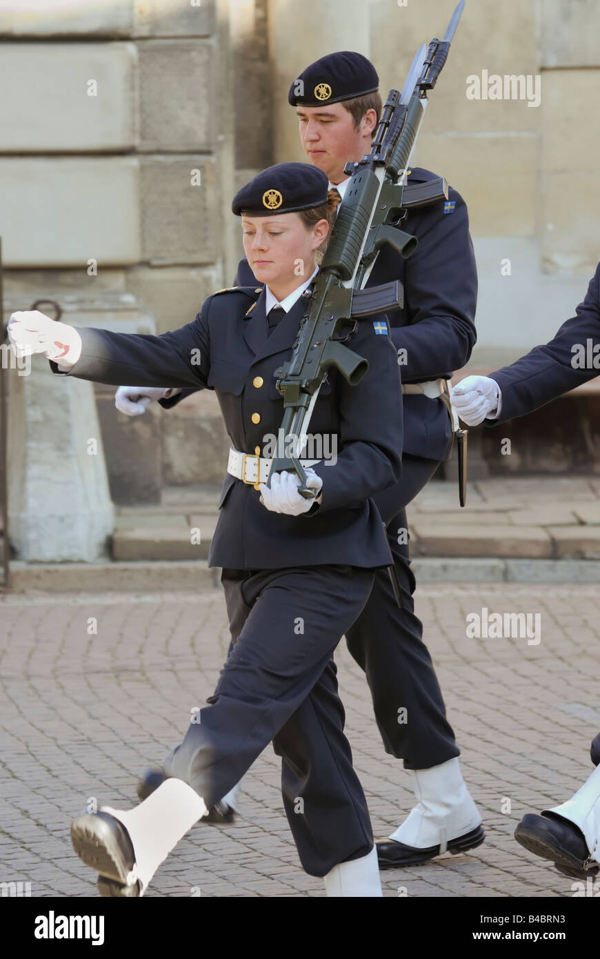 Guard mount in front of the Royal Palace Stockholm Sweden Stock Photo ...