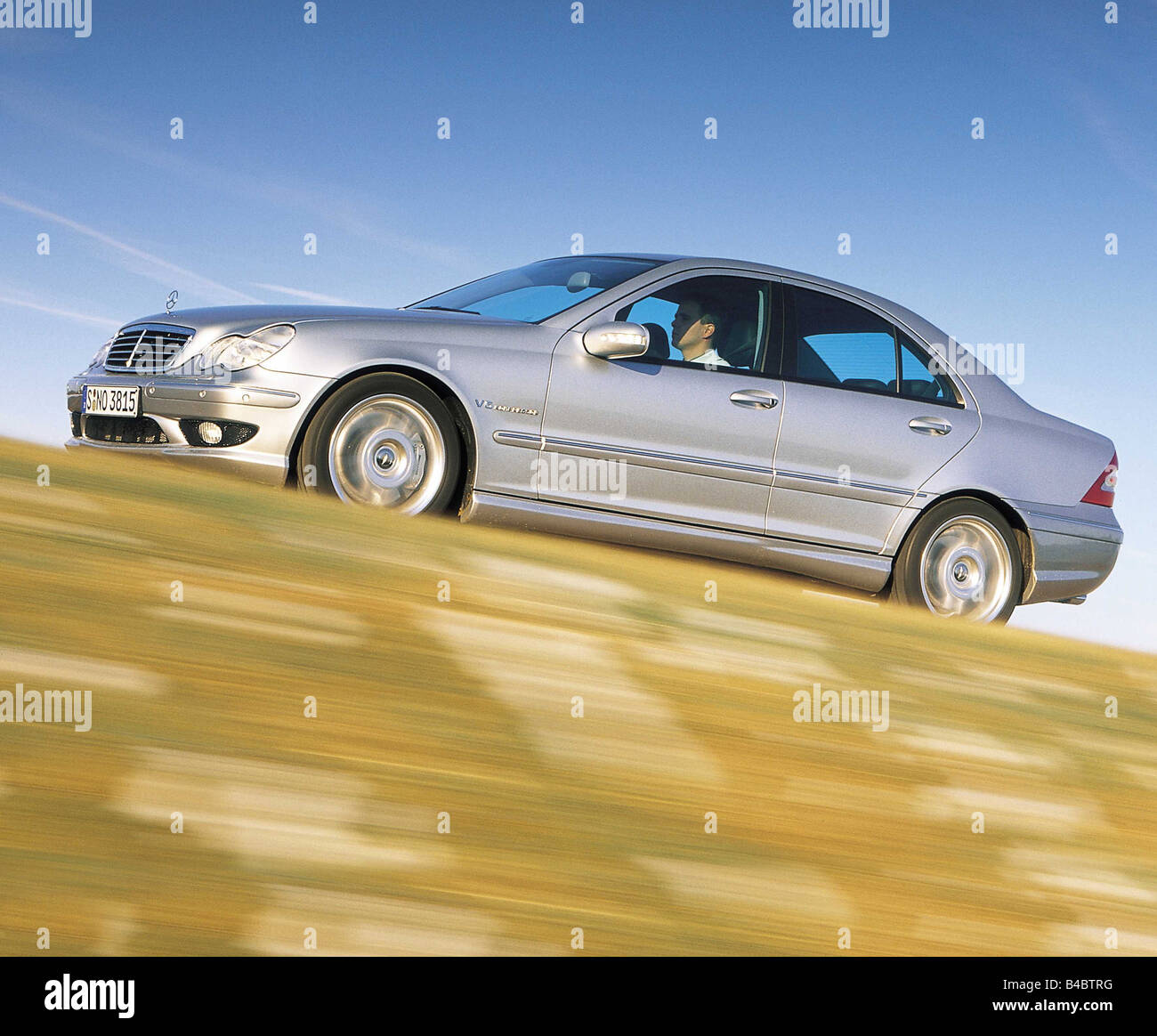 Car, Mercedes C 32 AMG, Sportcoupé, medium class, roadster, side view ...