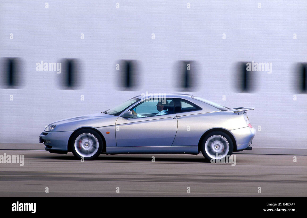 Car, Alfa GTV 3.0 24V, coupe, roadster, model year 1998-, silver, side ...