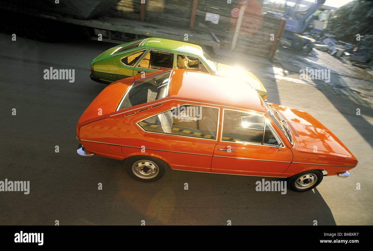 Car, VW Volkswagen Passat, Youngtimer, driving, side view, The 70s ...