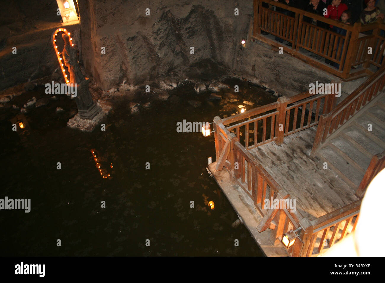 Salt mine underground lake krakow hi-res stock photography and images ...