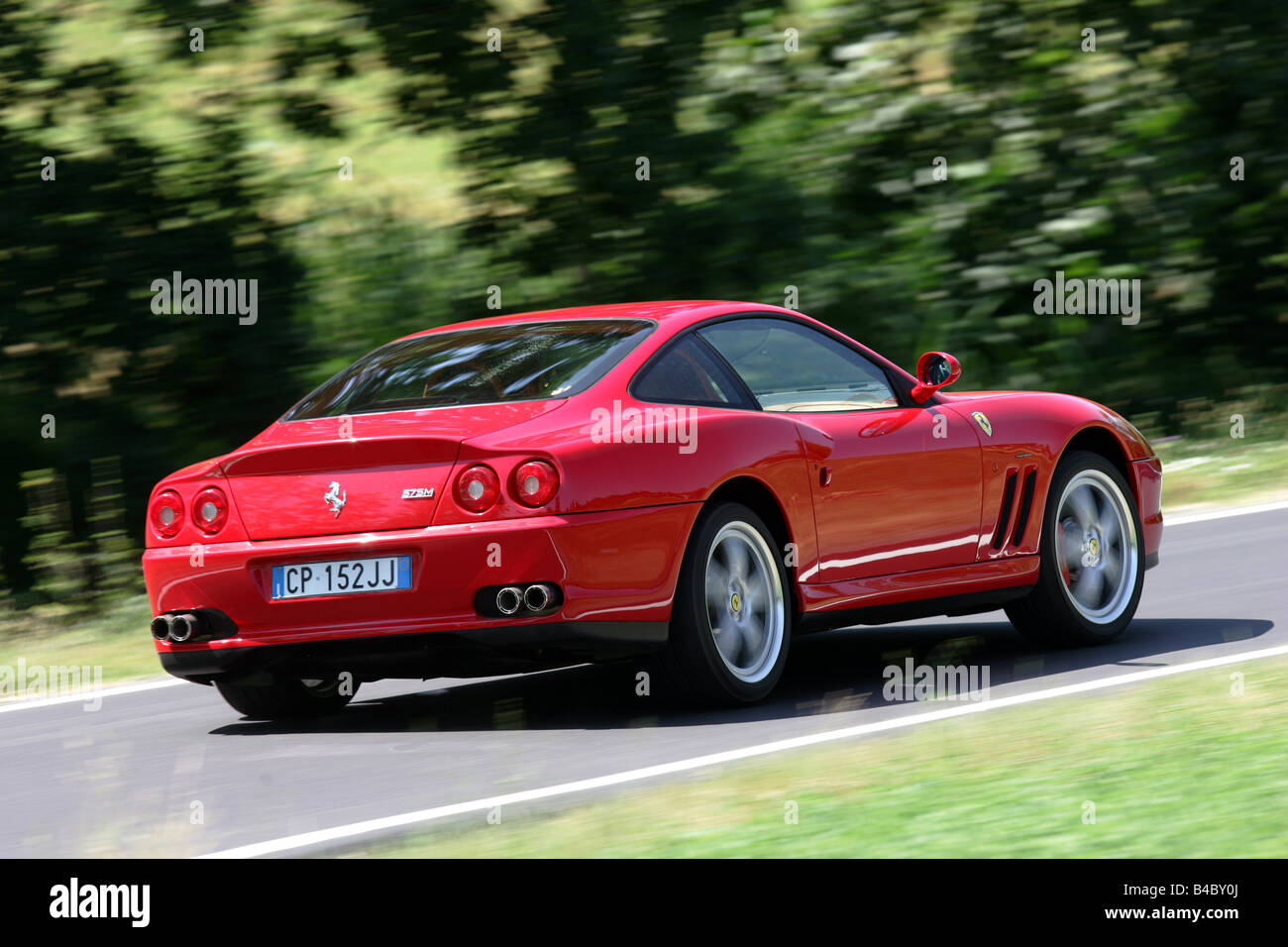 Car, Ferrari 575 GTC, model year 2004-, roadster, coupe/Coupe, red ...