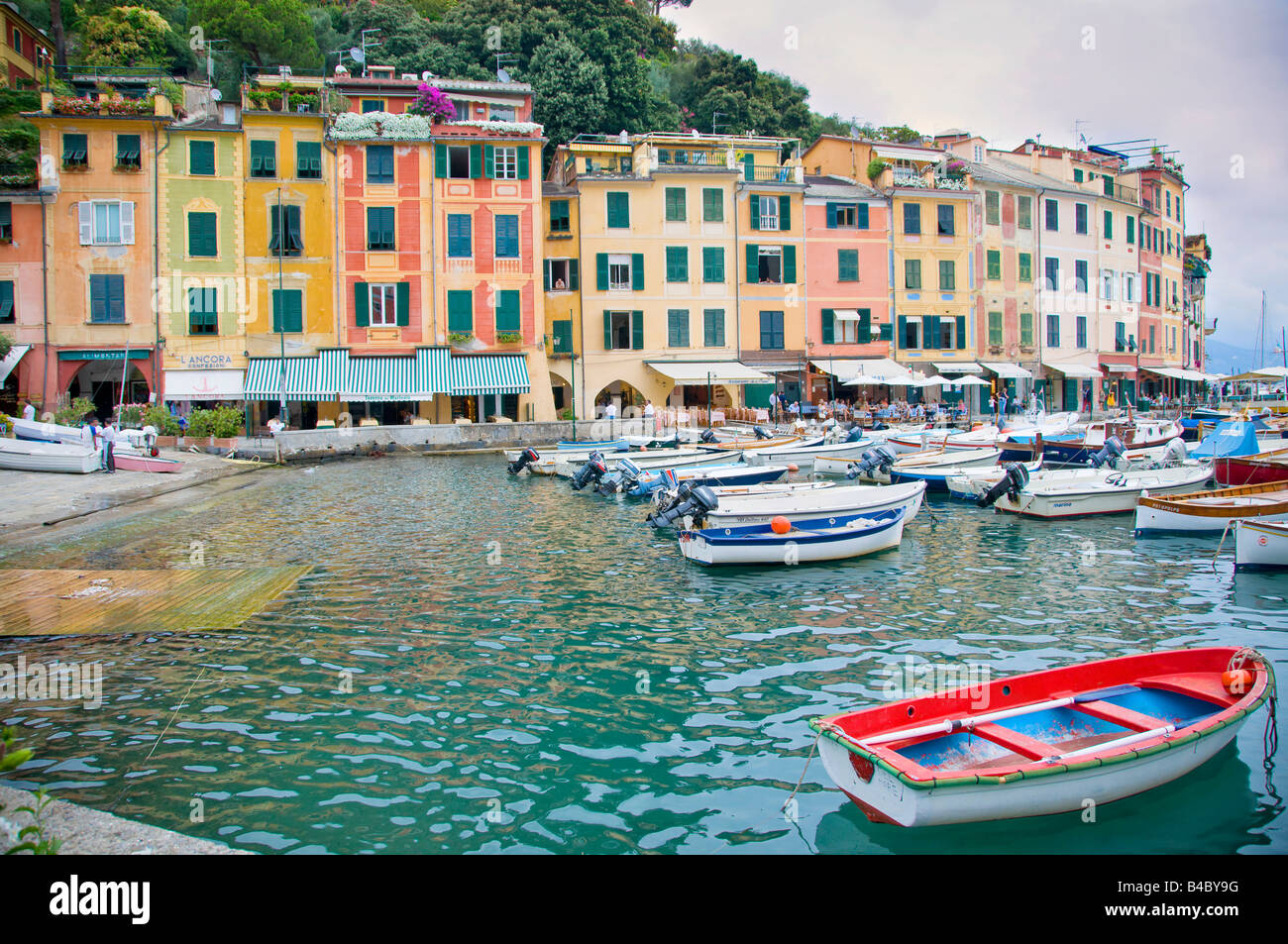Portofino harbour Liguria Italy Europe Stock Photo - Alamy