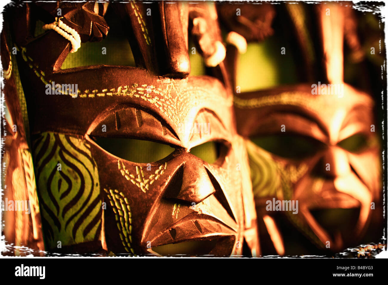 African mask display hi-res stock photography and images - Alamy