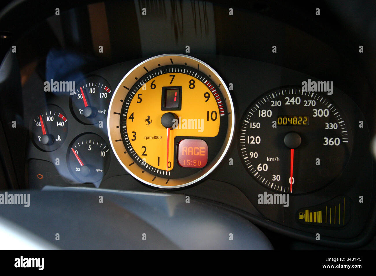 Car, Ferrari F 430, model year 2004-, roadster, coupe/Coupe, silver ...