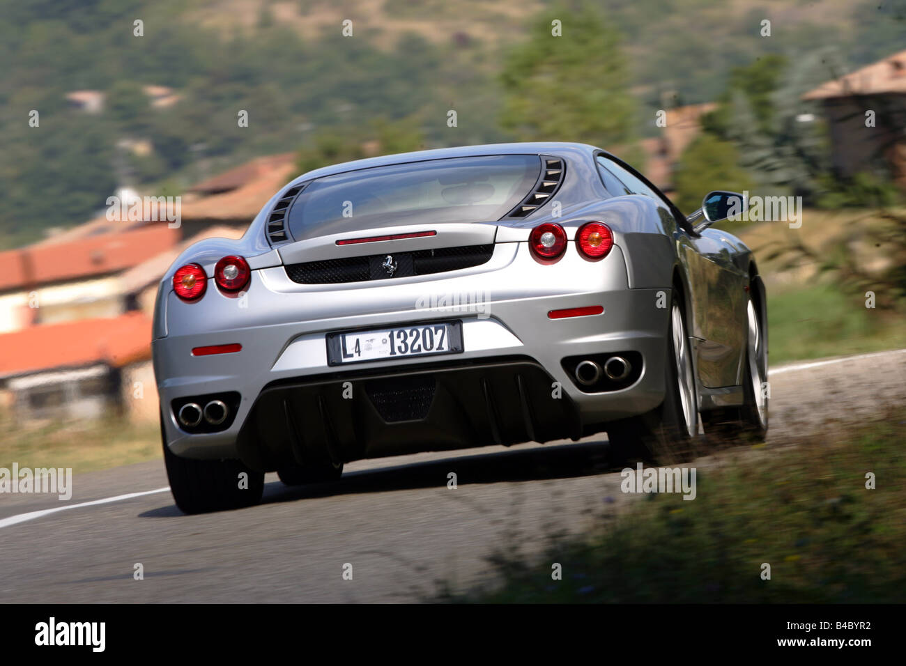 Car, Ferrari F 430, model year 2004-, roadster, coupe/Coupe, silver ...
