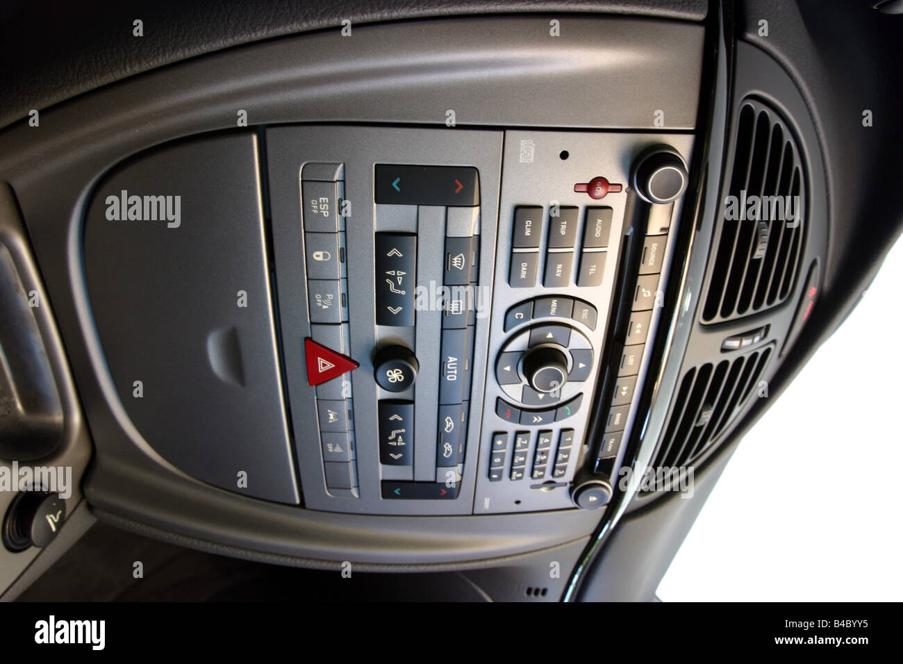 Car, Citroen C5 HDI 135, model year 2004-, red, medium class, Limousine ...