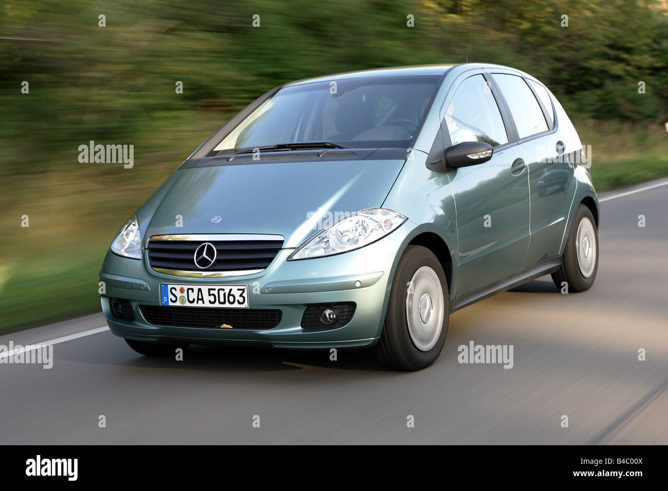 Car, Mercedes A150, model year 2004-, Lower middle-sized class, driving ...