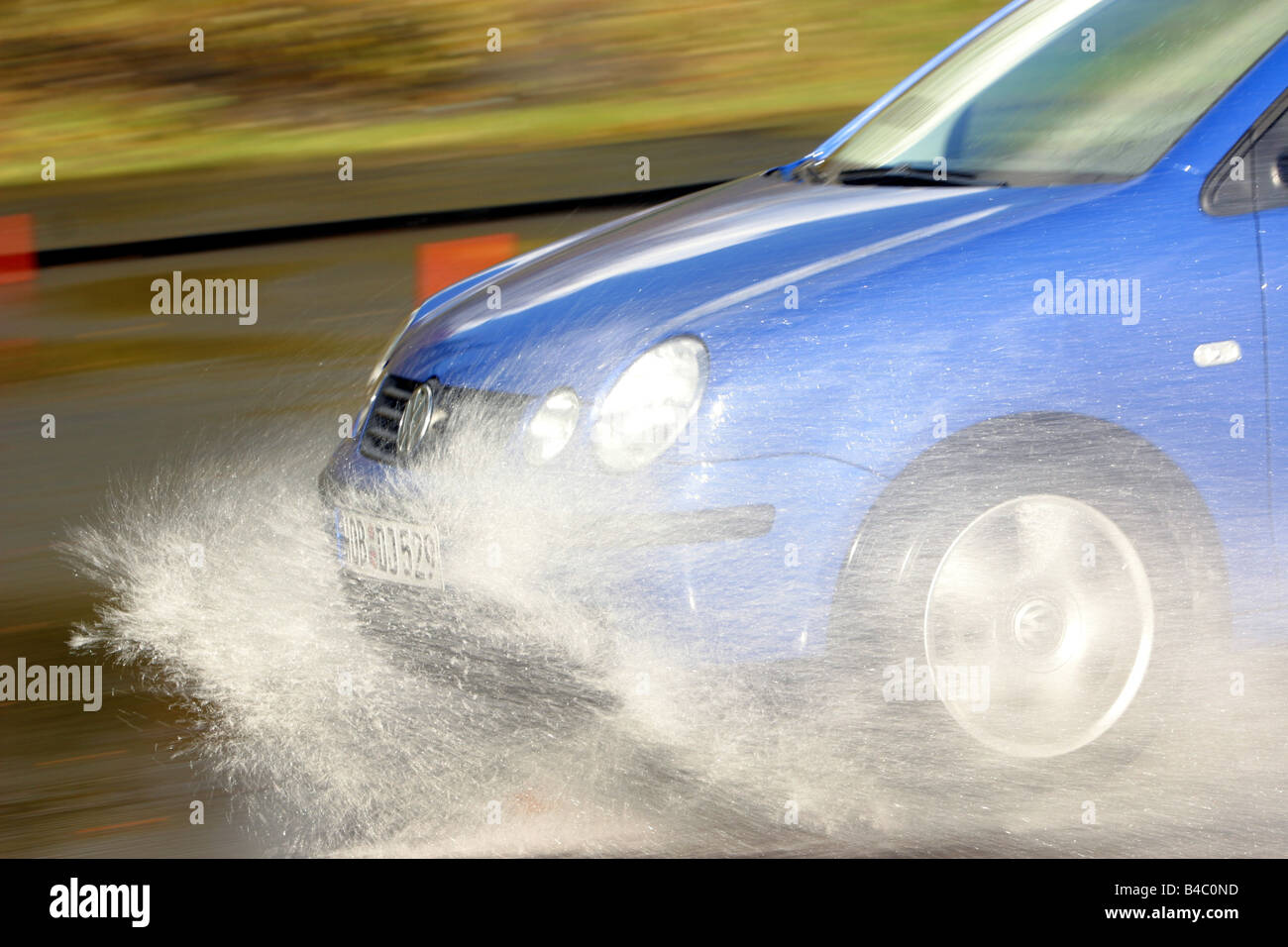 Car, Safe driving training VW Volkswagen Volkswagen Polo, test track ...