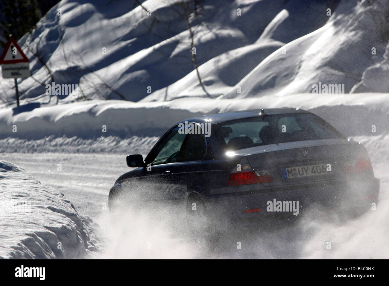 Car, Security, BMW, Winter tire test, Drift, Snow, test track ...
