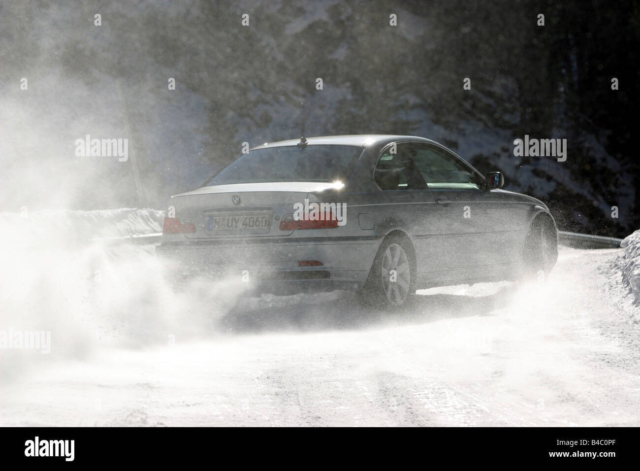 Car, Security, BMW, Winter tire test, Drift, Snow, test track ...