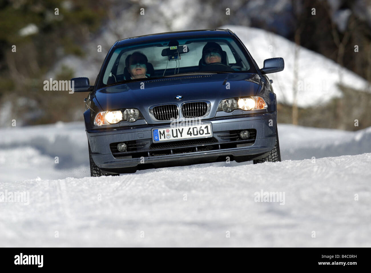 Car, Security, BMW, Winter tire test, Snow, test track, photographer ...