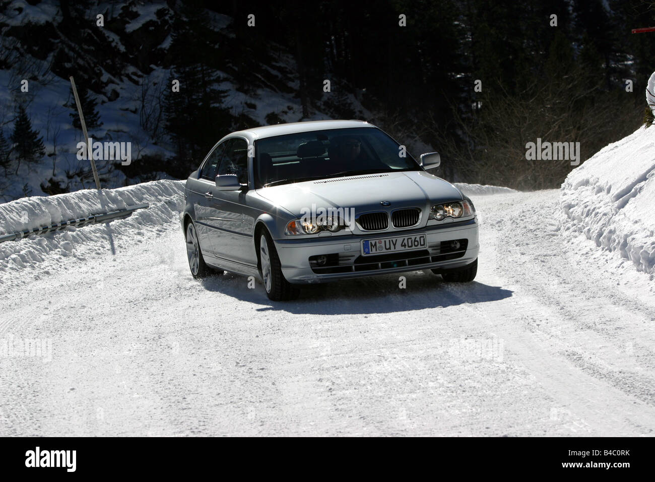 Car, Security, BMW, Winter tire test, Drift, Snow, test track ...