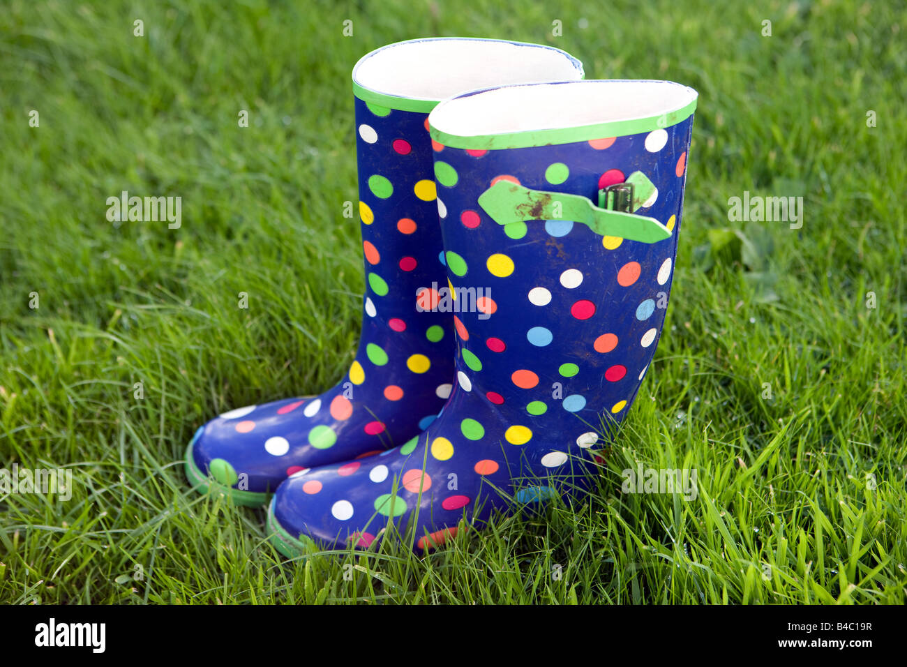Spotty wellies hi-res stock photography and images - Alamy
