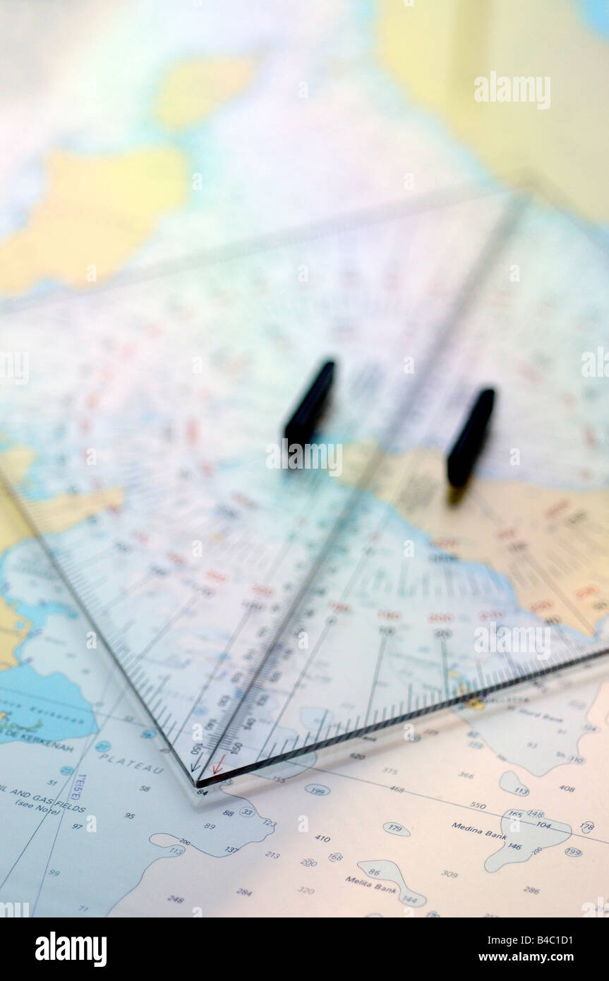 A nautical map with rulers. Picture by Patrick Steel patricksteel Stock ...