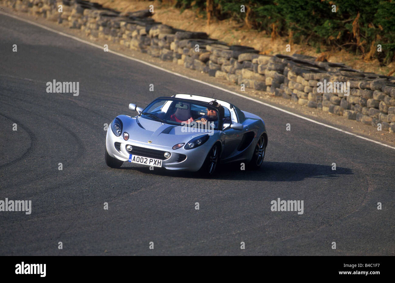 Car, Lotus Elise 111S, Convertible, model year 2002-, silver, open top ...