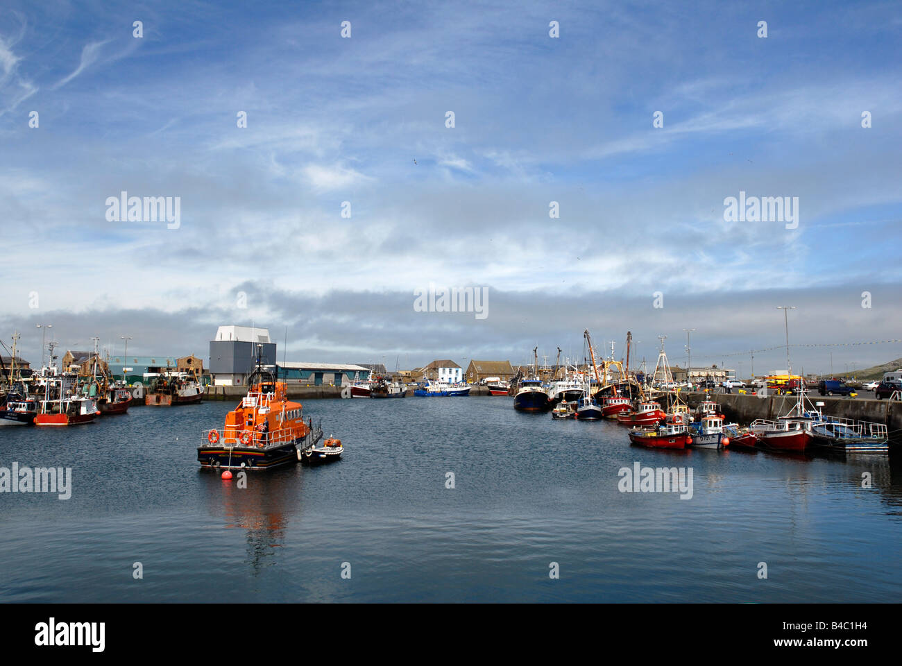 Fishing harbour at Howth Irish sea Co Dublin Ireland Stock Photo - Alamy