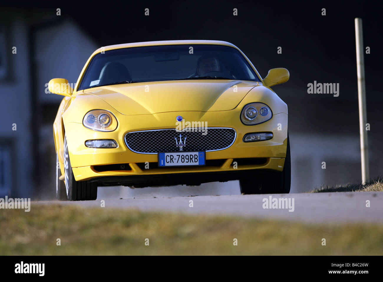 Car, Maserati Gransport V8, model year 2004-, yellow, roadster, Coupe ...