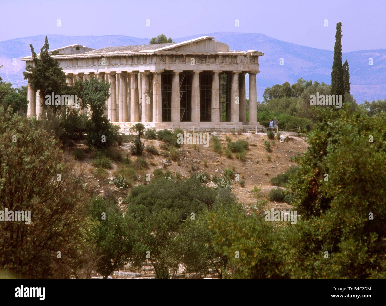 Greece Athens Agora temple of Hephaestus Stock Photo - Alamy