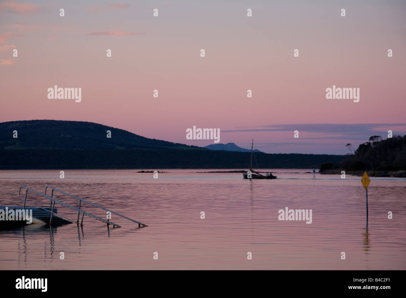 Sunset over Emu Point Stock Photo - Alamy