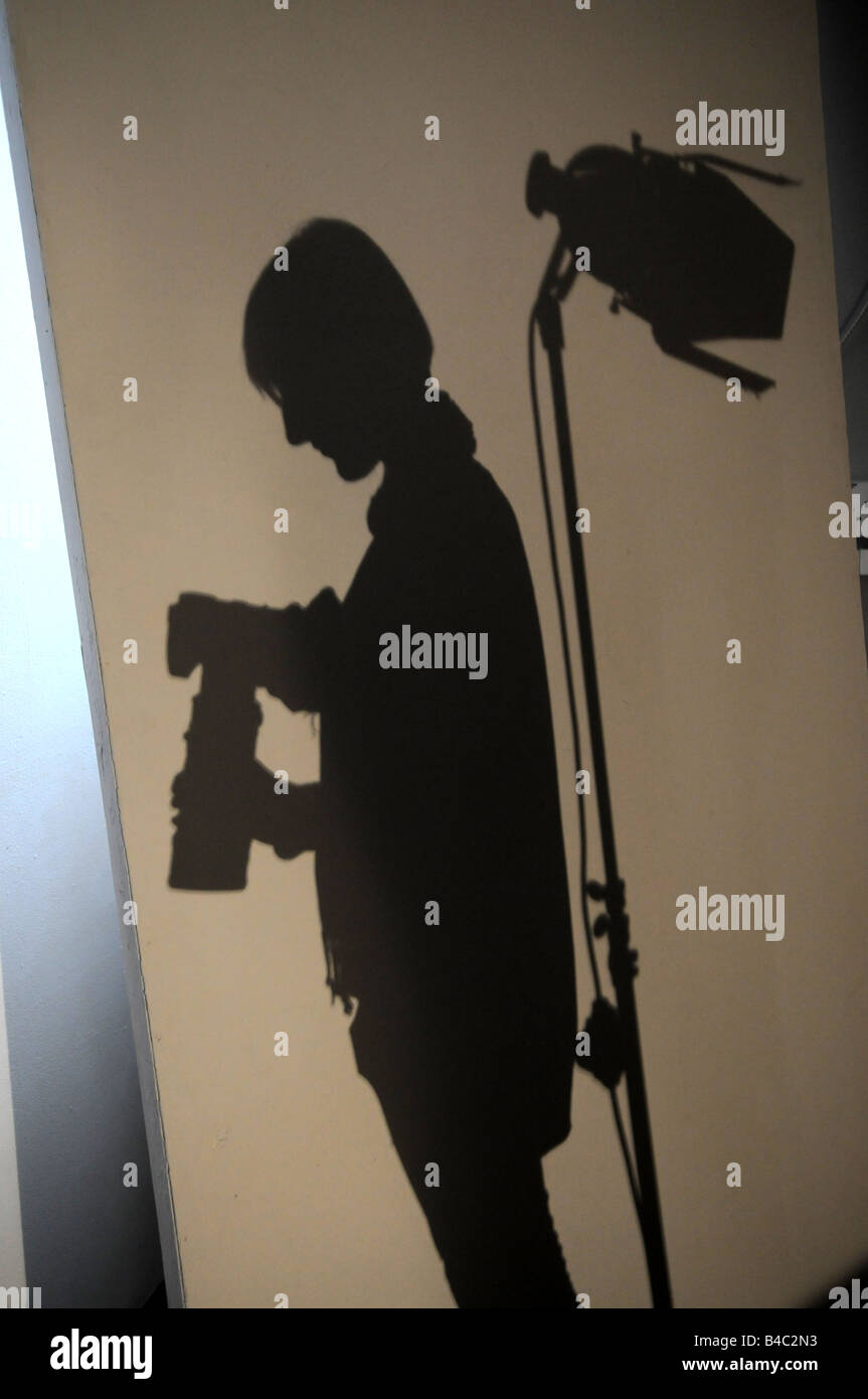 Female light outline shadow silhouette silhouette hi-res stock ...