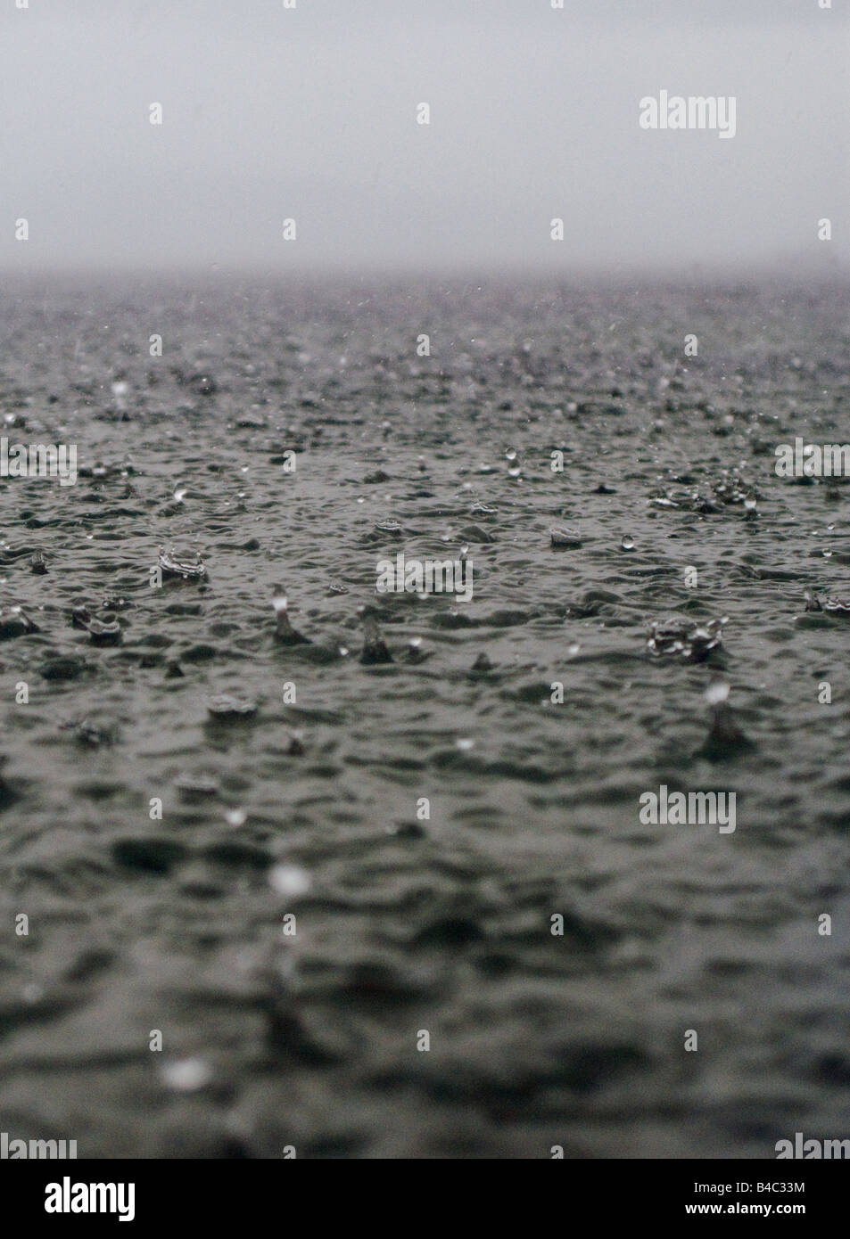 rain drops hitting the sea Stock Photo - Alamy