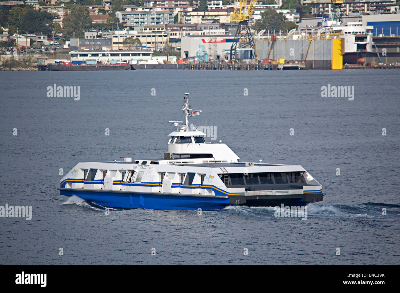 Seabus ferry going to North Vancouver, "British Columbia" Canada Stock ...