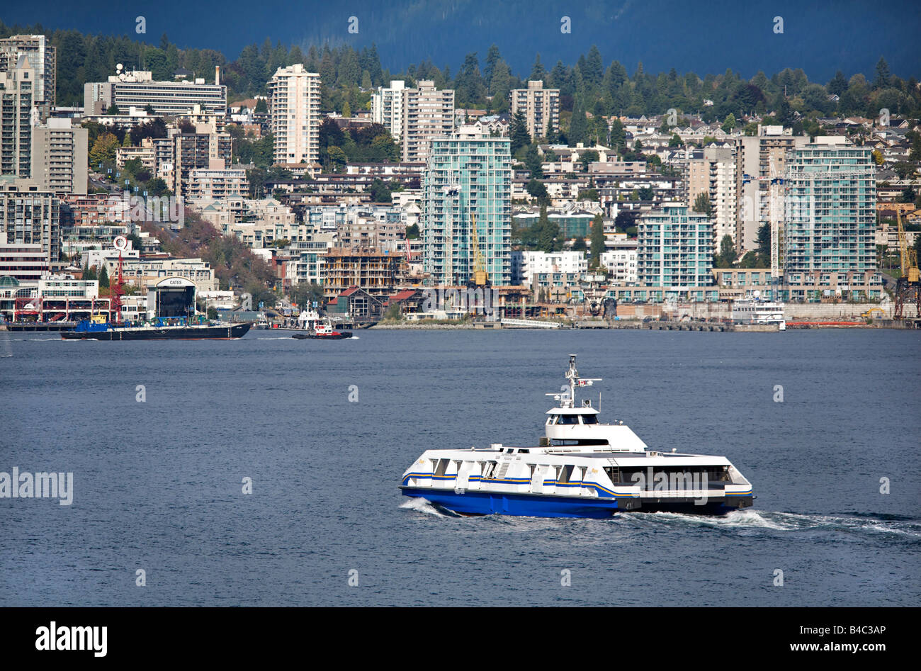 Seabus ferry going to North Vancouver, "British Columbia" Canada Stock ...